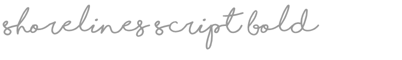 Shorelines Script Bold Font | wfonts.com - download free