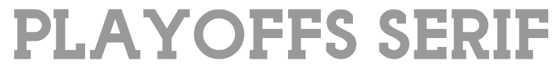 Playoffs Serif Font | wfonts.com - download free