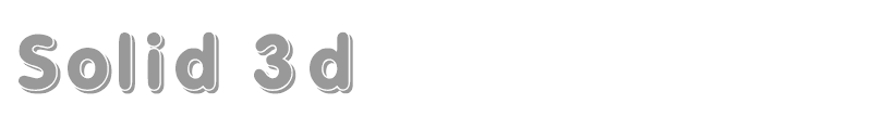 Solid 3D Font | wfonts.com - download free