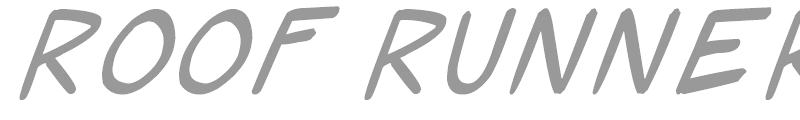 Roof runners Font | wfonts.com - download free