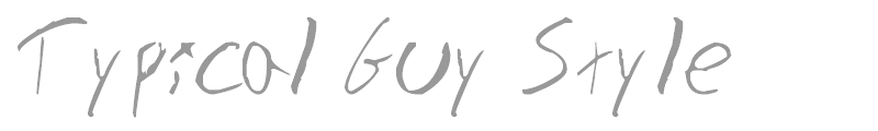 Typical Guy Style" Font | wfonts.com - download free