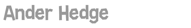 Ander Hedge Font | wfonts.com - download free
