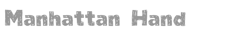 Manhattan Hand Font | wfonts.com - download free