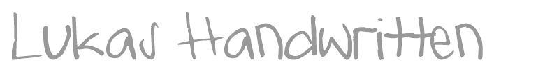 Lukas Handwritten Font | wfonts.com - download free