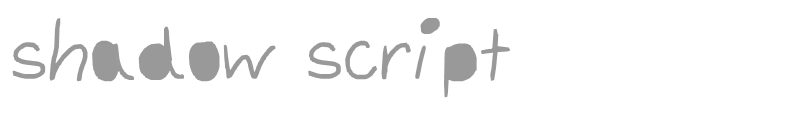 shadow script Font | wfonts.com - download free