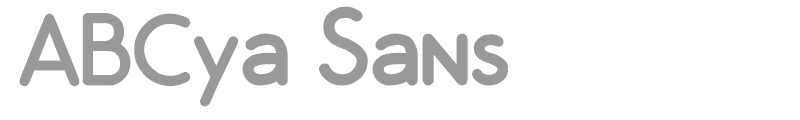 ABCya Sans Font | wfonts.com - download free