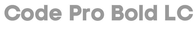 Code Pro Bold LC Font | wfonts.com - download free