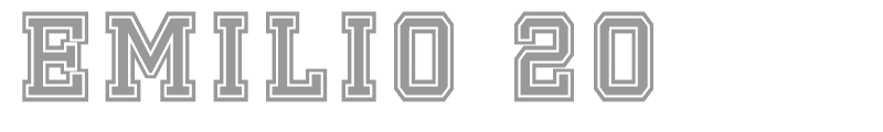 Emilio 20 Font | wfonts.com - download free
