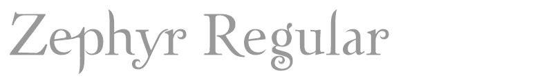 Zephyr Regular Font | wfonts.com - download free