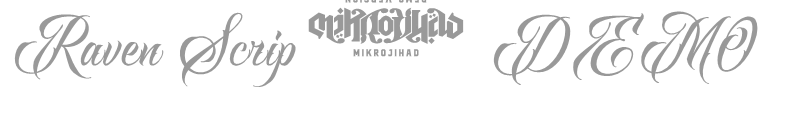 Raven Script DEMO Font | wfonts.com - download free
