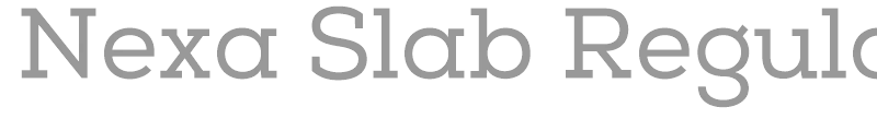Nexa Slab Regular FREE Font | wfonts.com - download free
