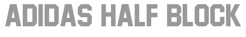 Adidas Half Block 2016 Font | wfonts.com - download free