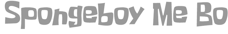 Spongeboy Me Bob Font | wfonts.com - download free