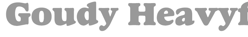 Goudy Heavyface Font | wfonts.com - download free