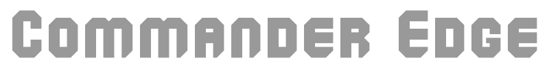 Commander Edge Font | wfonts.com - download free