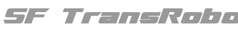 SF TransRobotics Extended Font | wfonts.com - download free