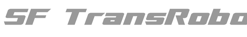 SF TransRobotics Extended Font | wfonts.com - download free