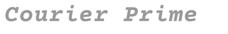 Courier Prime Font | wfonts.com - download free