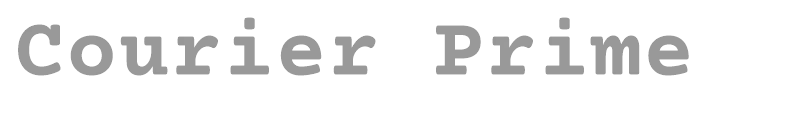 Courier Prime Font | wfonts.com - download free