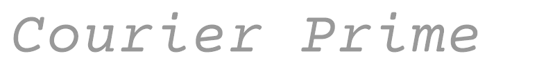 Courier Prime Font | wfonts.com - download free