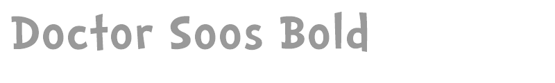 Doctor Soos Font | wfonts.com - download free
