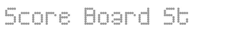 Score Board St Font | wfonts.com - download free