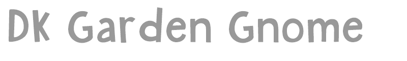 DK Garden Gnome Font | wfonts.com - download free