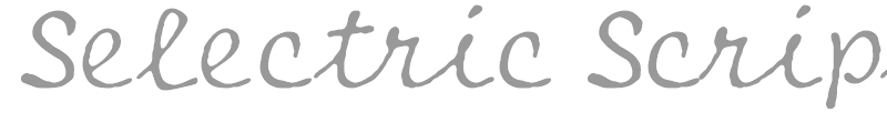 Selectric Script Font | wfonts.com - download free
