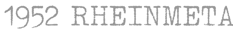 1952 Rheinmetall Font | wfonts.com - download free