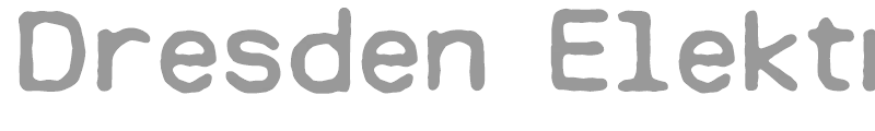 Dresden Elektronik Font | wfonts.com - download free
