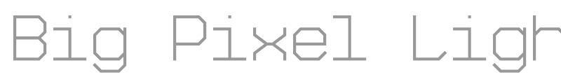Big Pixel Font | wfonts.com - download free