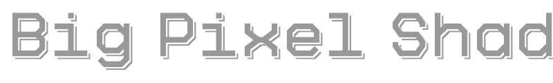 Big Pixel Font | wfonts.com - download free