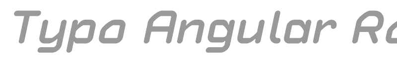 Typo Angular Rounded Font | wfonts.com - download free