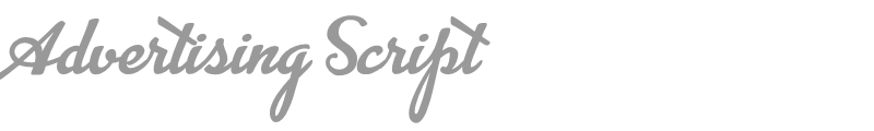 Advertising Script Font | wfonts.com - download free