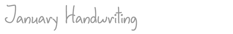 January Handwriting Font | wfonts.com - download free