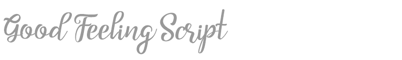 Good Feeling Script Font | wfonts.com - download free