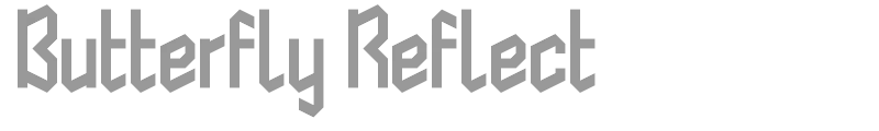 Butterfly Reflect Font | wfonts.com - download free