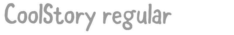 Cool Story Font | wfonts.com - download free