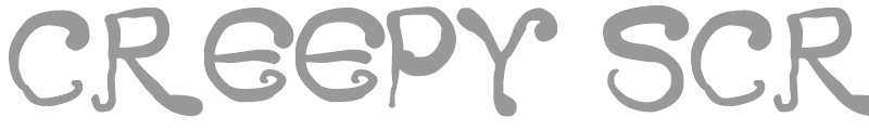 Creepy Scrawly Font | wfonts.com - download free