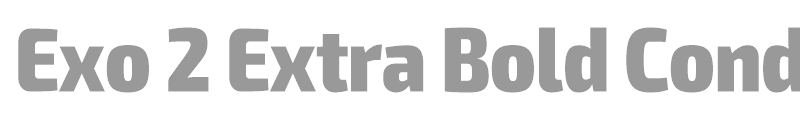 Exo Condensed Font | wfonts.com - download free