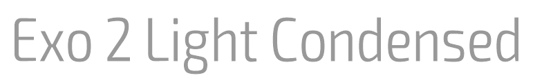 Exo Condensed Font | wfonts.com - download free