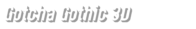 Gotcha Gothic Font | wfonts.com - download free