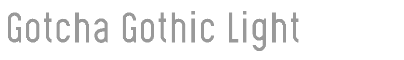 Gotcha Gothic Font | wfonts.com - download free