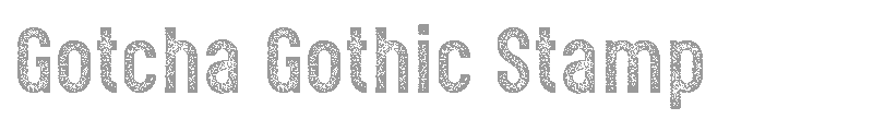 Gotcha Gothic Font | wfonts.com - download free