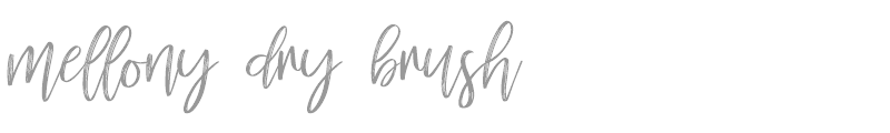 Mellony Dry Brush Font | wfonts.com - download free