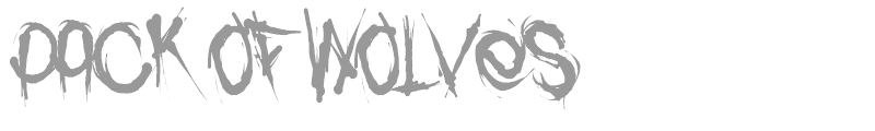 Pack Of Wolves Font | wfonts.com - download free