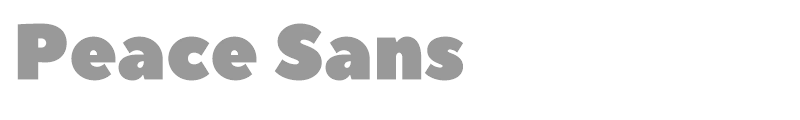 Peace Sans Font | wfonts.com - download free