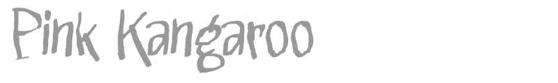 Pink Kangaroo Font | wfonts.com - download free