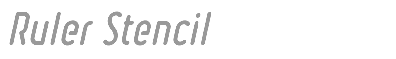 Ruler Stencil Font | wfonts.com - download free