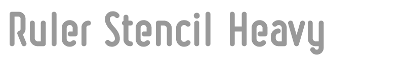 Ruler Stencil Font | wfonts.com - download free